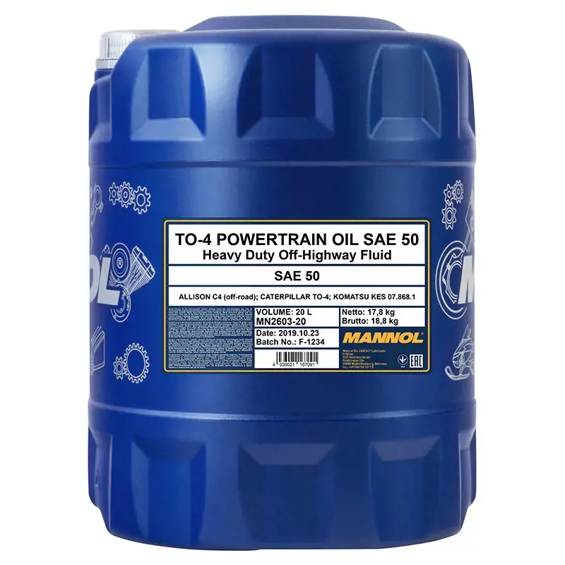 Mannol MN TO-4 Powertrain Oil SAE 50 20 L | reifen.com